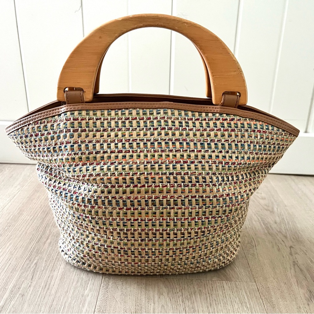 Fossil Multi Weave Tote Bag - Gem